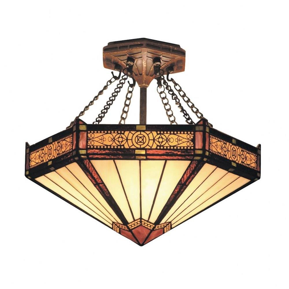 Mission Tiffany Ceiling Light | Shelly Lighting