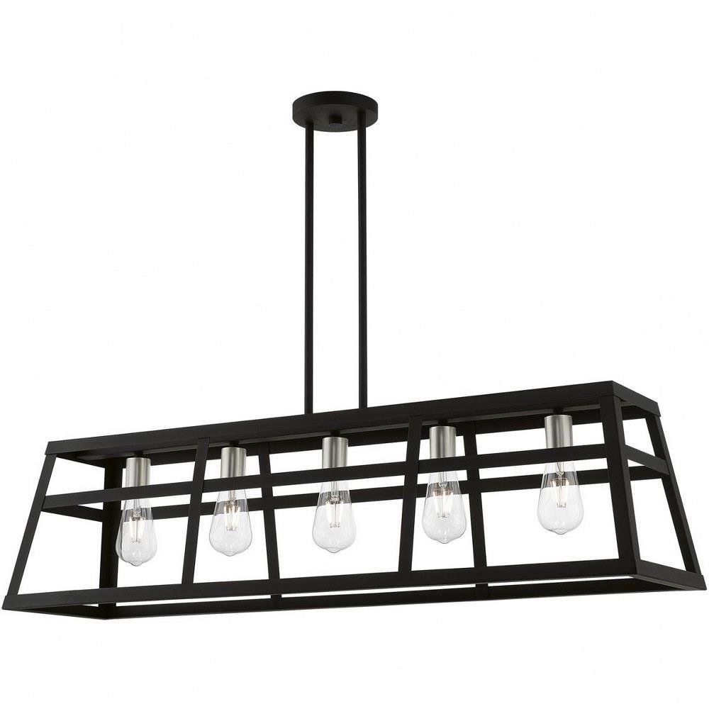 Abbotsford Circus 5 Light Caged Linear Chandelier by Bailey Street Home ...