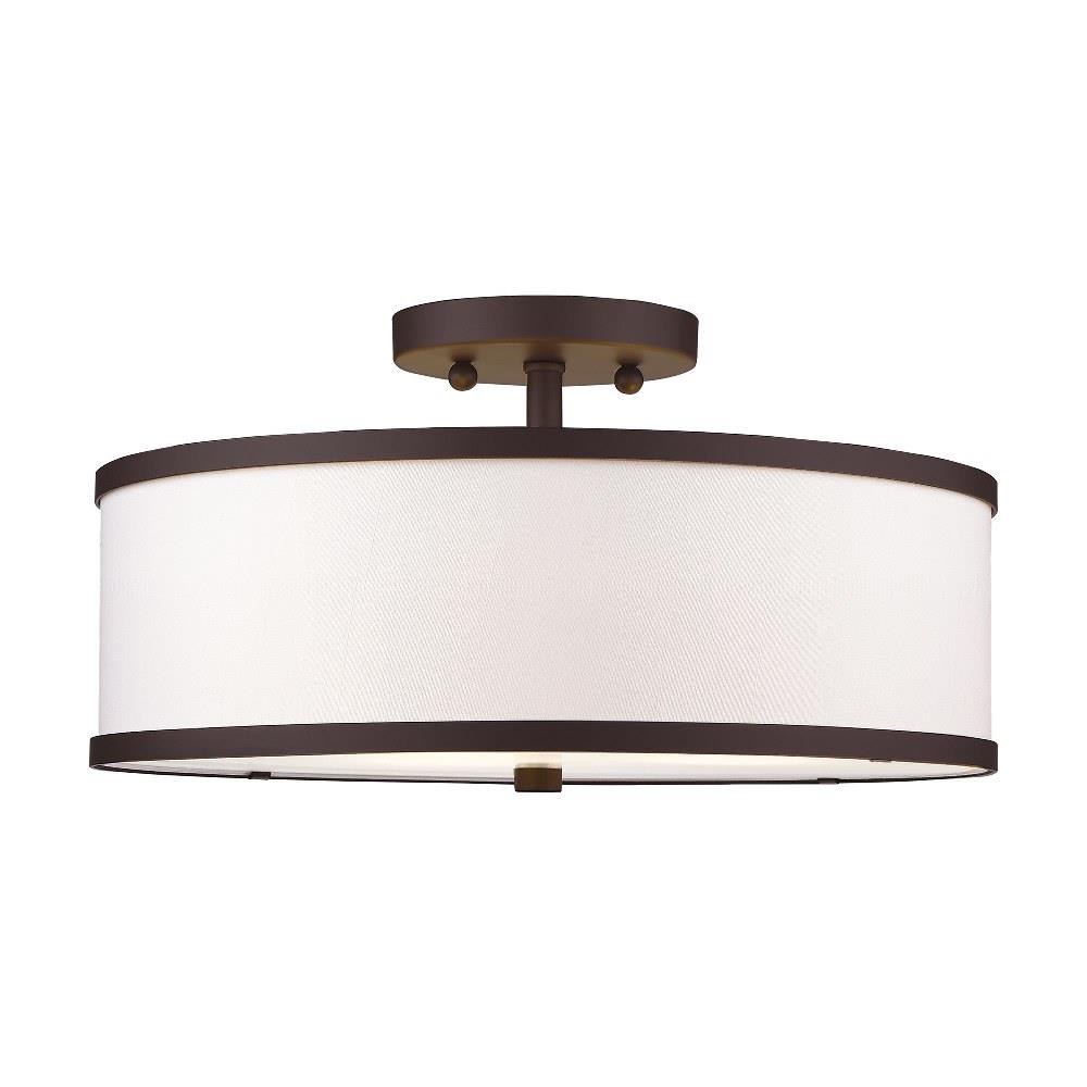 Newcomen Grove 3 Light 15 Inch Wide Semi Flush Mount by Bailey Street ...