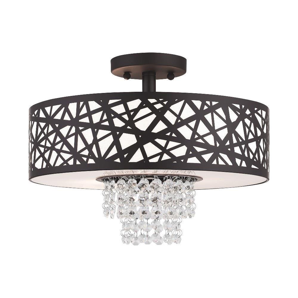 Mead Dell 3 Light 14.88 Inch Wide Semi Flush Mount by Bailey Street ...